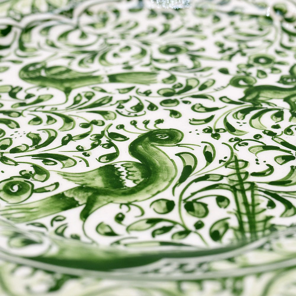 Assiette verte en céramique de Coimbra - 22cm – Luisa Paixao