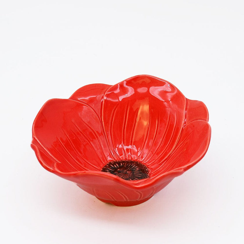 Saladier individuel en forme de fleur rouge – Luisa Paixao