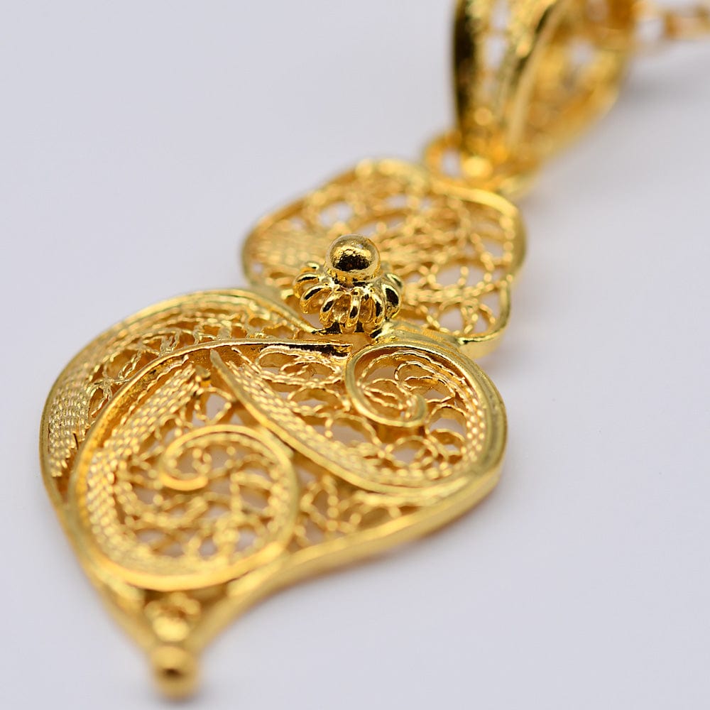 Pendentif coeur de viana en filigrane de 2 cm – Luisa Paixao