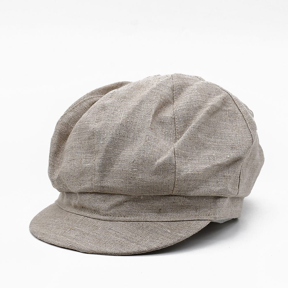 Grey linen cap Gavroche – Luisa Paixao